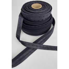 FECHO A METRO DUPLO EM PLUMA COR:PRETO PCT COM 20 MTS