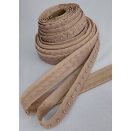 FECHO A METRO DUPLO EM PLUMA COR:CHOCOLATE